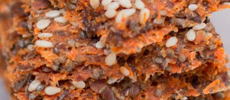 Carrot Juice Pulp Crackers - MealGarden