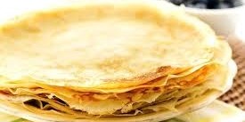 Crepes with Quark & Apricot Jam