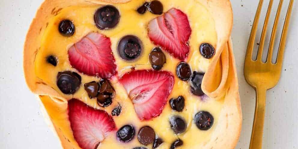 3 Ingredient Yogurt Cheesecake Tortillas