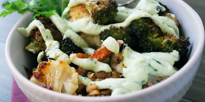 Roasted Vegetable Power Bowl with Creamy Avocado