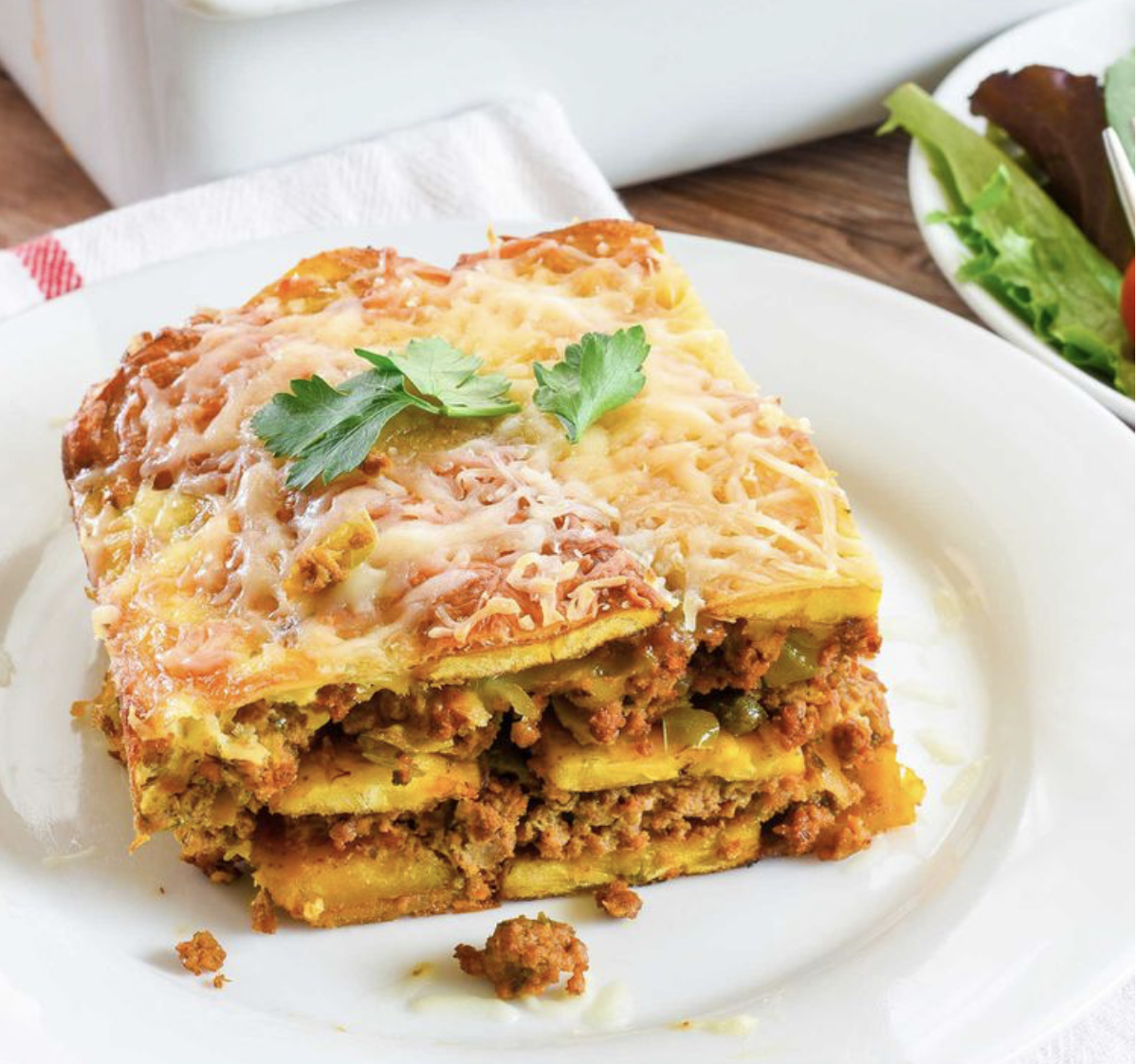 Pastelone (puerto rican Plantain Lasagna)