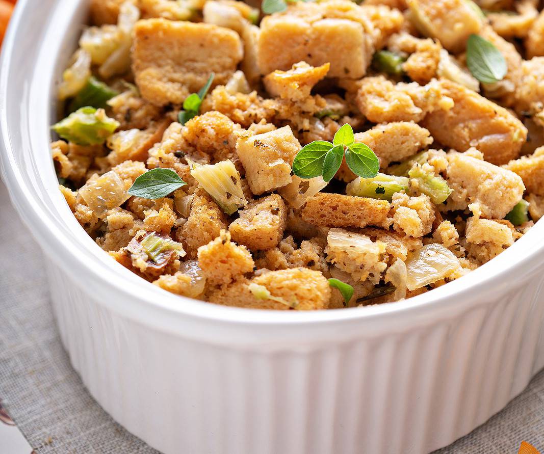 Crockpot Vegan Stuffing